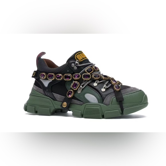 Gucci | Shoes | Gucci X Sega Mesh Suede Calfskin Removable Crystals ...